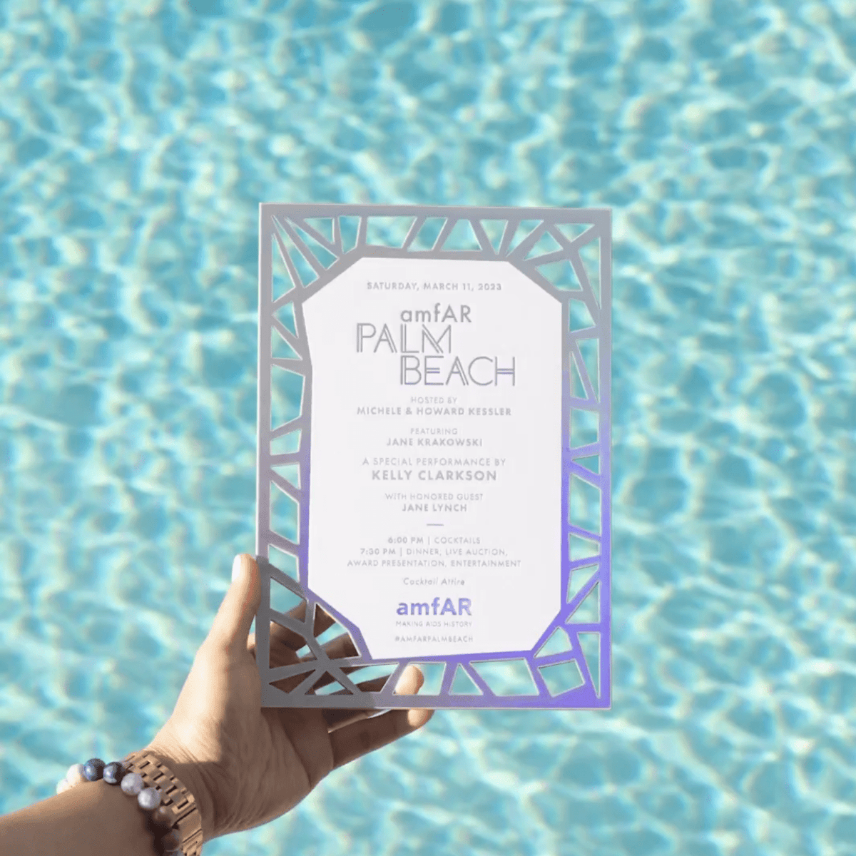 Ceci New York Invitations for amfAR's Second Annual Palm Beach Gala: A ...