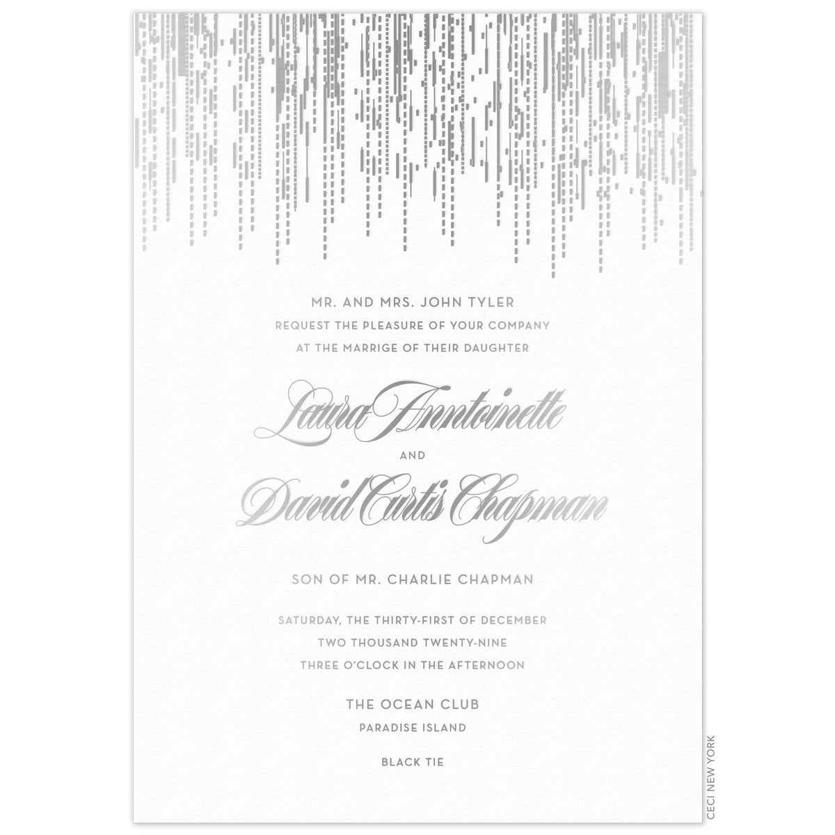 Ombre Rain Invitation – Ceci New York