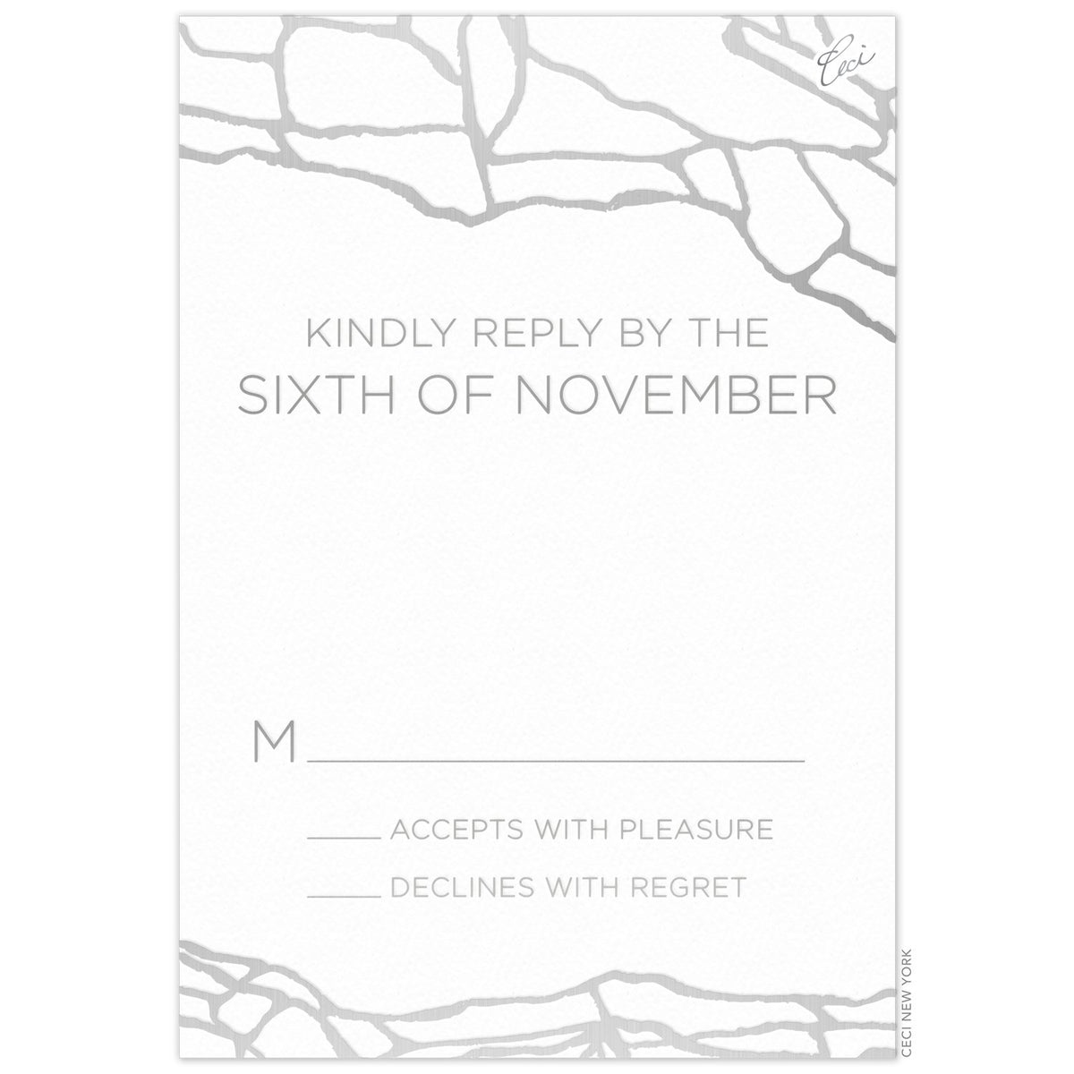 Alabaster Reply Card – Ceci New York