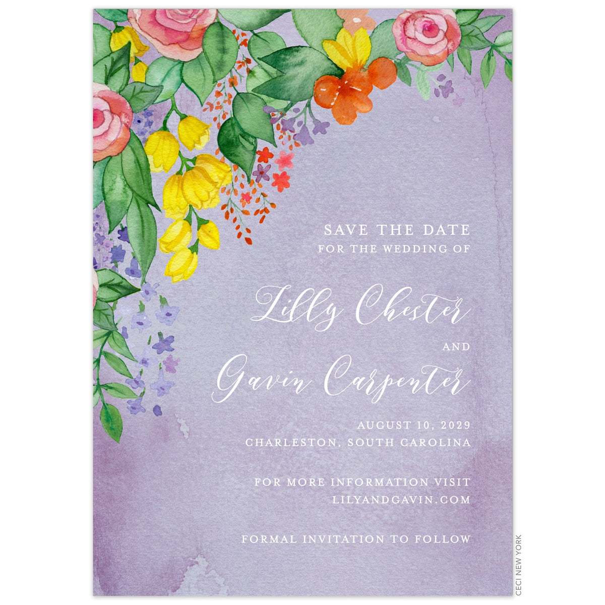 Layla Cascade Save the Date – Ceci New York