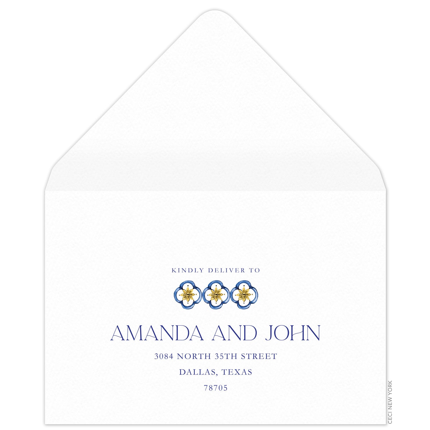 Fiorella Tile Reply Card Envelope – Ceci New York