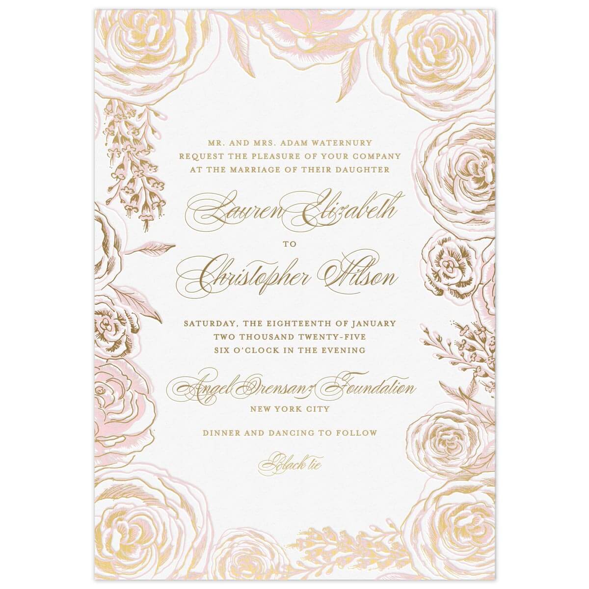 Botanical Bouquet in Bloom Invitation by Ceci New York